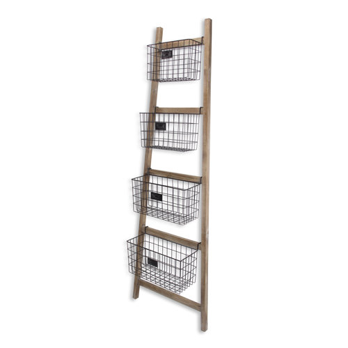 Gracie Oaks Solid Wood Blanket Ladder & Reviews | Wayfair