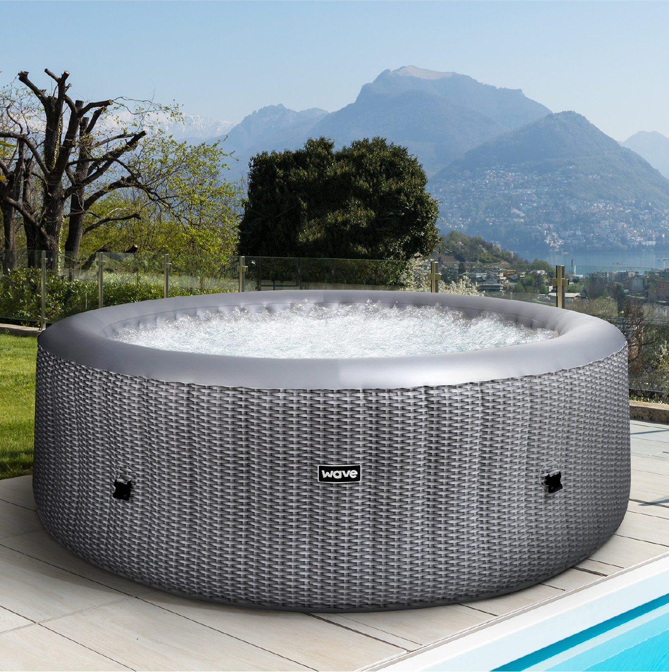 WAVE Atlantic Plus 6-Person 140 Jet Inflatable Spa | Wayfair.co.uk