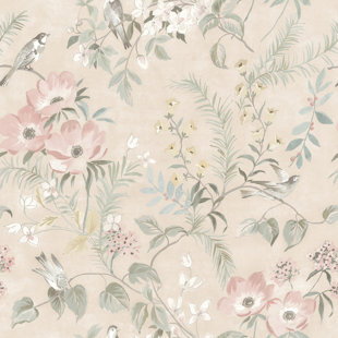Wayfair | Floral & Botanical Pre-Pasted Wallpaper You'll Love in 2023