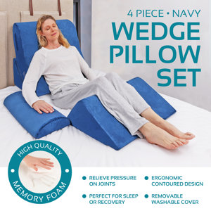 Alwyn Home 4 PC Bed Wedge Pillows Set | Wayfair