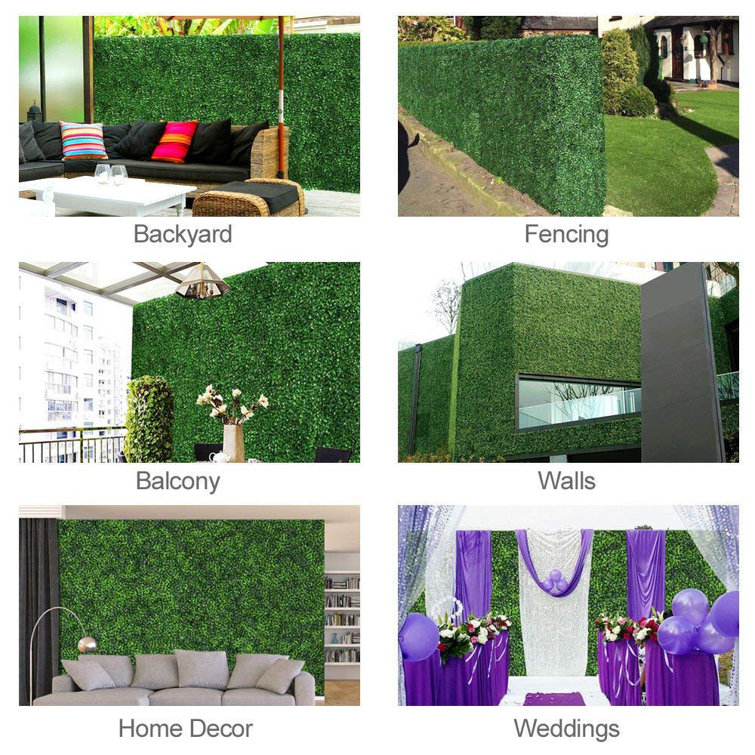 e-Joy Artificial Hedges Turf Panel | Wayfair
