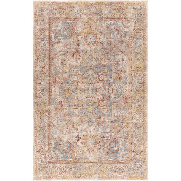 Andover Mills™ Allie Performance Brown/Beige Rug & Reviews | Wayfair