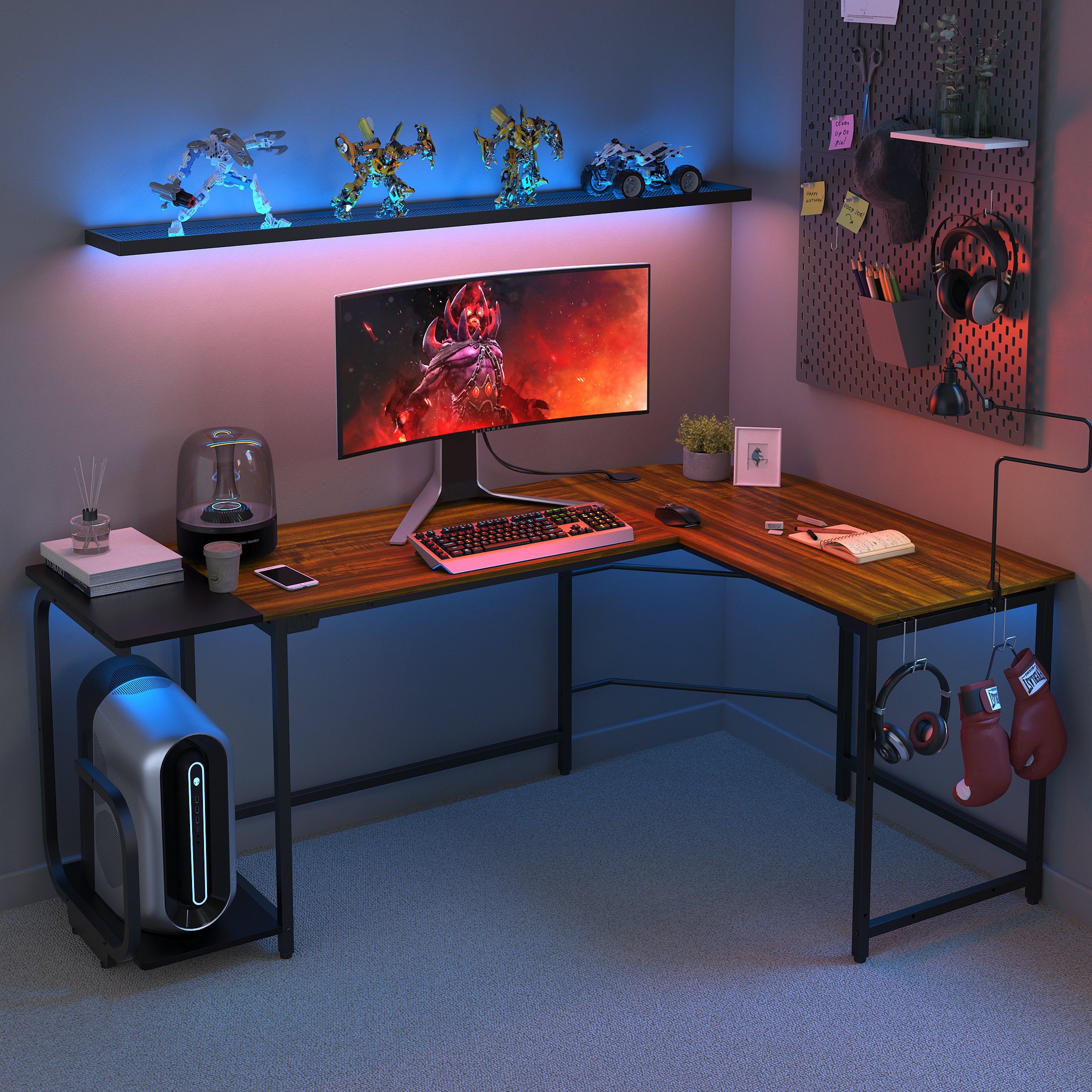 Everly Quinn Violetrose L-Shape Computer Desk & Reviews - Wayfair Canada