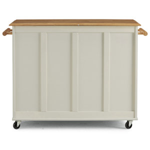 Charlton Home® Hamilton Solid Wood Kitchen Cart & Reviews | Wayfair