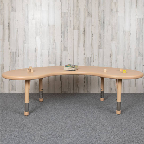 Wood Designs 60" x 30" Adjustable Height Trapezoidal Activity Table ...