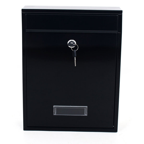Dakota Fields Outdoor Locking Wall Mounted Letter Box | Wayfair.co.uk