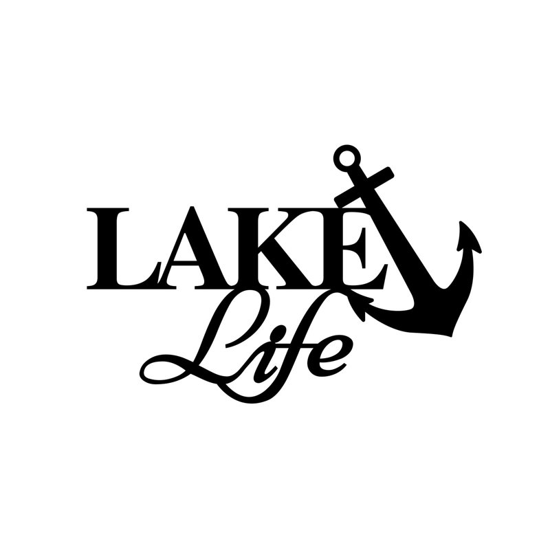 Breakwater Bay Merrydale Lake Life with Anchor Beautiful Solid Steel ...