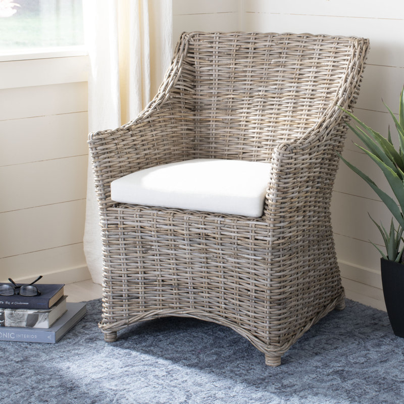 Highland Dunes Willow Cotton Arm Chair & Reviews | Wayfair