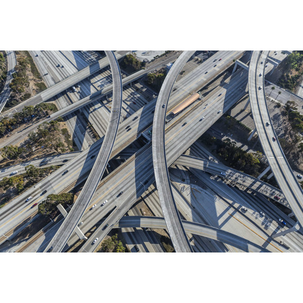 Ebern Designs Freeway Interchange Los Angeles On Canvas by Trekandshoot ...