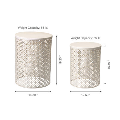 Dakota Fields Deasia Iron Accent Stool & Reviews | Wayfair