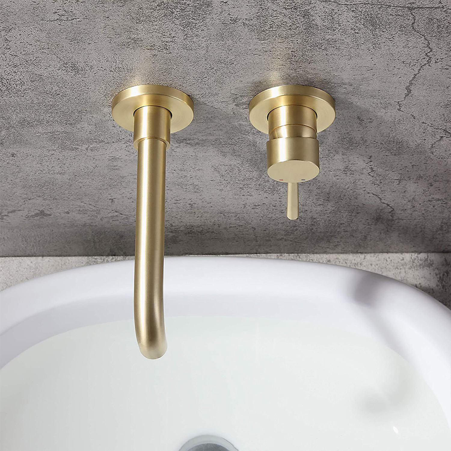 RENIST Wall Mounted Faucet Single-handle Bathroom Faucet & Reviews ...