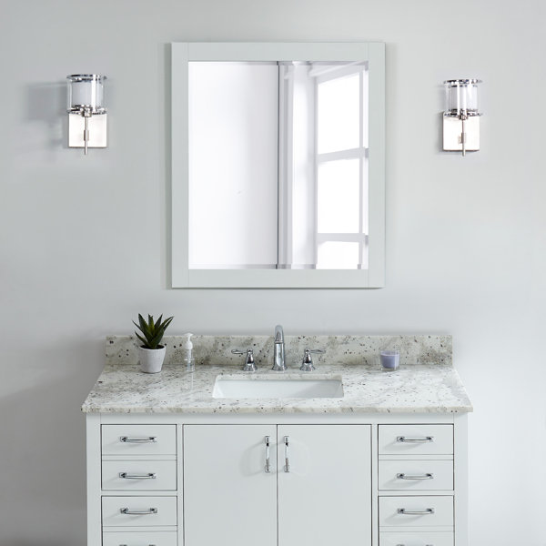 Tile & Top 43'' Granite Single Bathroom Vanity Top with Sink & Reviews ...