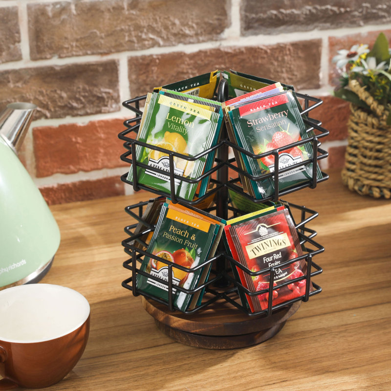 MyGift 8-Compartment Rotate Tea Bags Storage Holder & Reviews | Wayfair