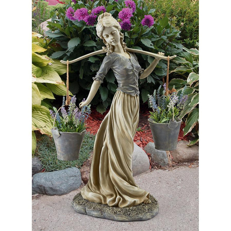 Design Toscano Magdalene the Danish Milkmaid Statue & Reviews | Wayfair