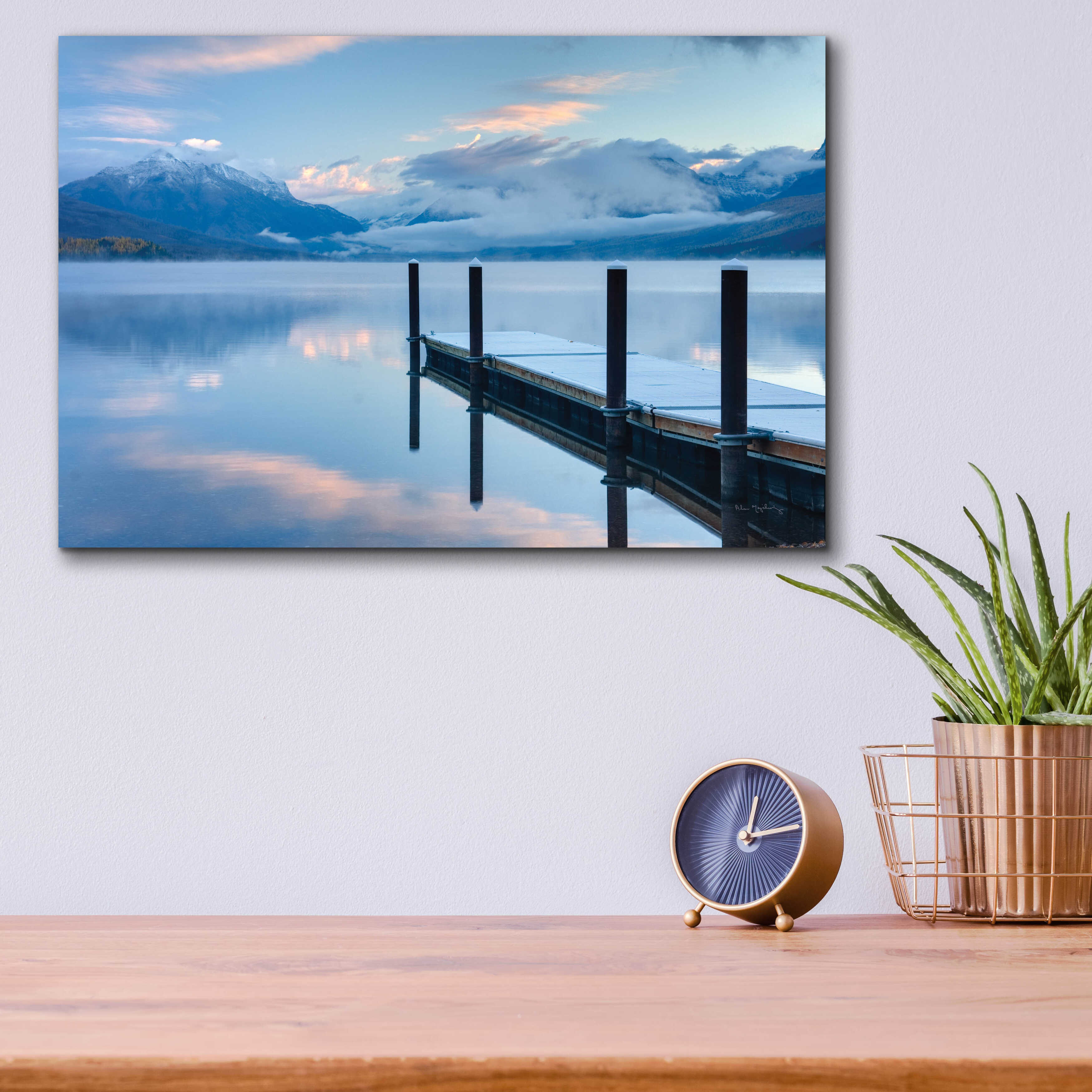 Millwood Pines Epic Art 'Lake Mcdonald Dock' By Alan Majchrowicz, Lake ...