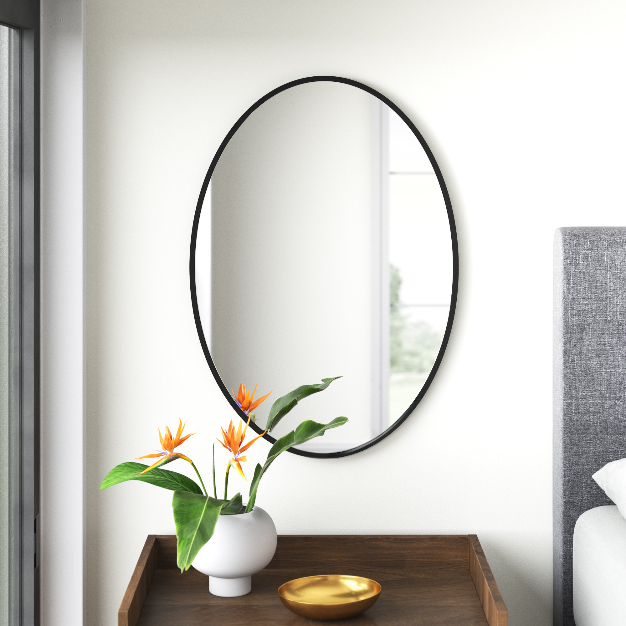 Mercury Row® Alice Oval Wall Mirror & Reviews | Wayfair