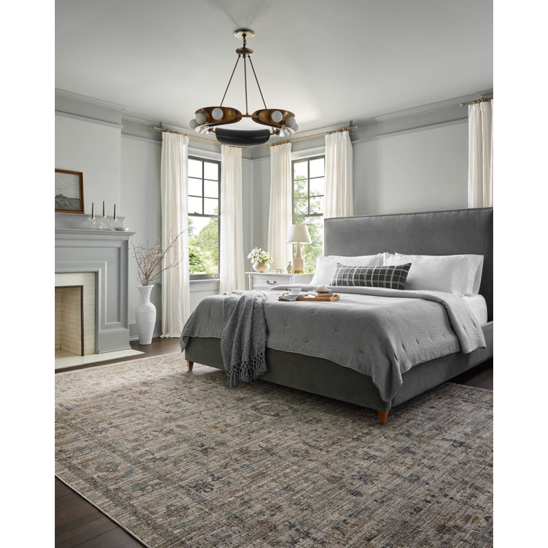 Jean Stoffer x Loloi Katherine Beige / Mist Area Rug & Reviews | Wayfair
