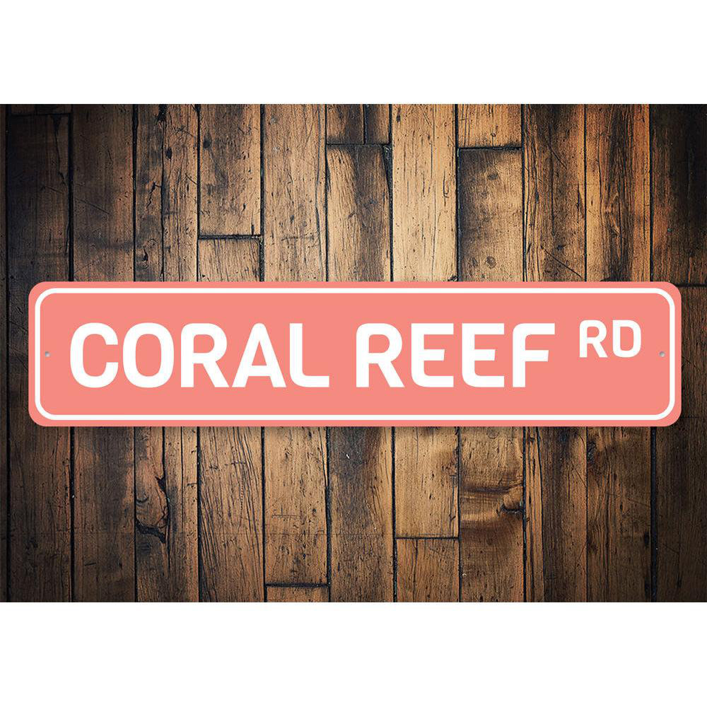 Lizton Sign Shop, Inc Coral Reef Road Custom Aluminum Sign | Wayfair