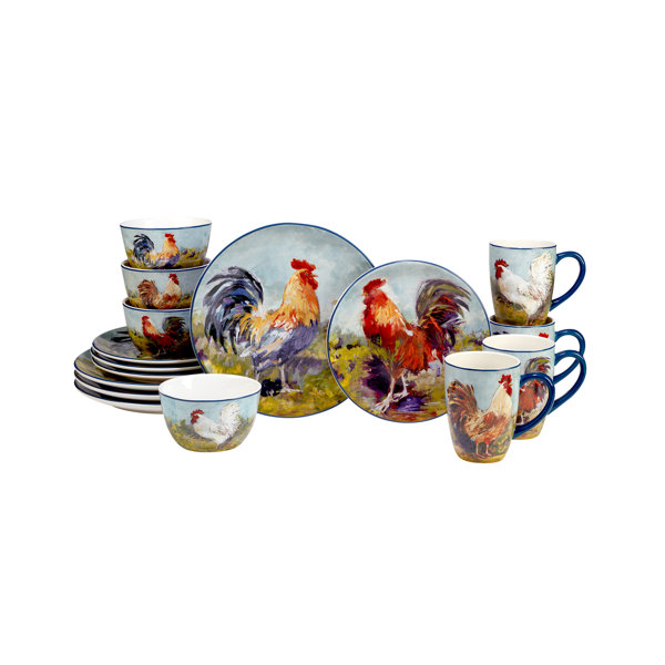 Certified International Rooster Meadow 16Pc Dinnerware Set | Wayfair