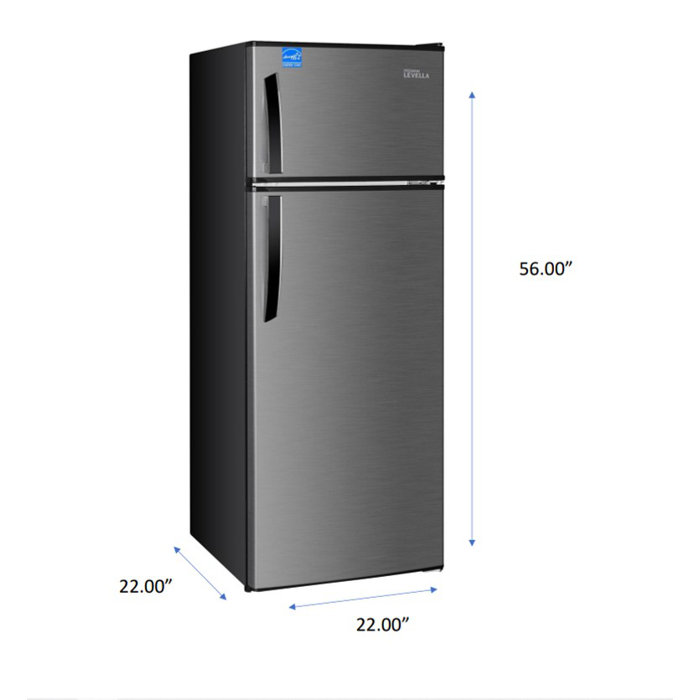 Premium Levella 7.3 Cubic Feet cu. ft. Freestanding Mini Fridge with ...