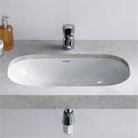 Duravit D-Code Ceramic Oval Undermount Bathroom Sink with Overflow ...