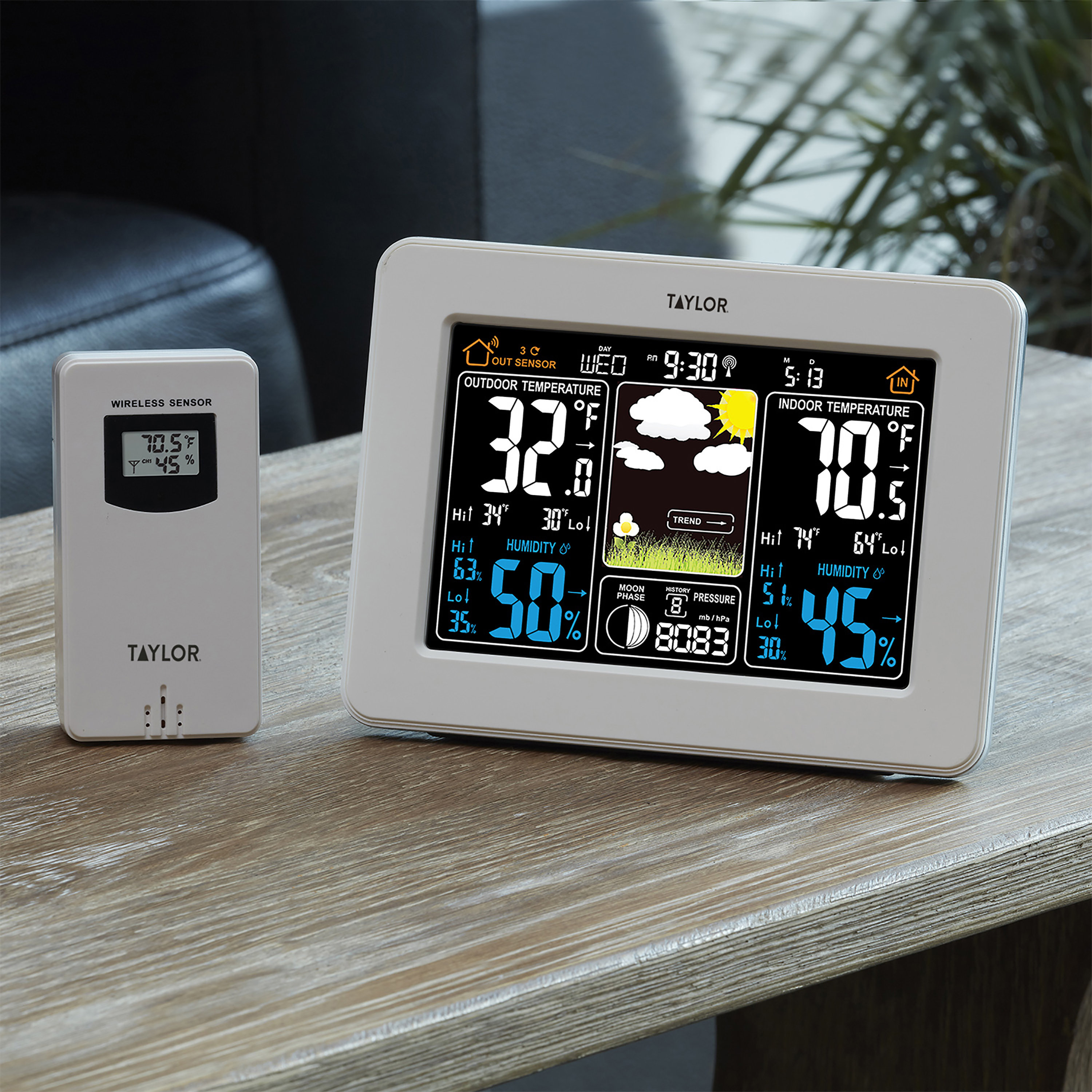 Taylor Digital Weather Forecaster LCD & Reviews | Wayfair