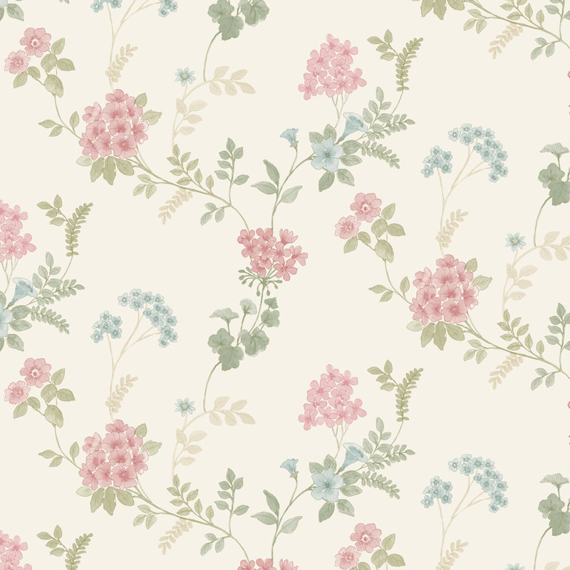 August Grove® Dahlin Floral Wallpaper | Wayfair