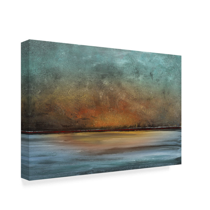 Trademark Art Jean Plout Soothing Sunset Landscape by Jean Plout ...