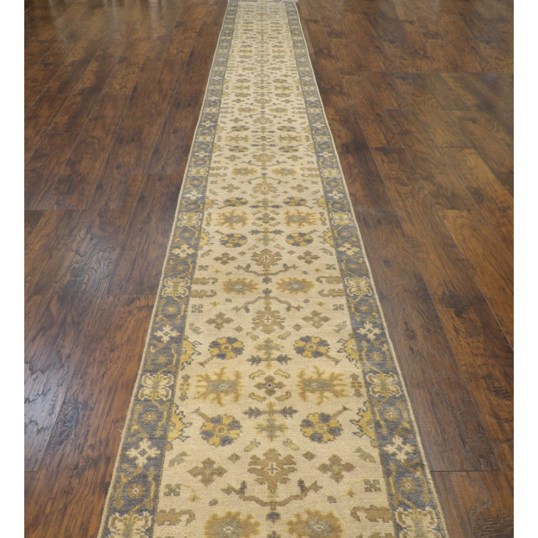 Isabelline Ravalli One-of-a-Kind 2'6" X 24' Runner Wool Area Rug in ...