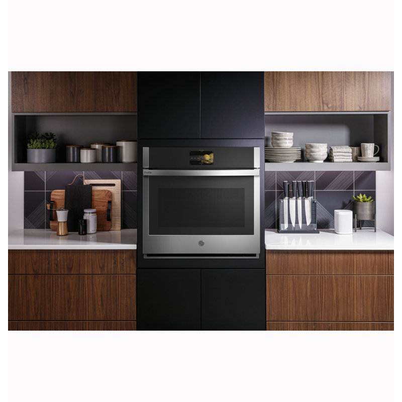 GE Profile™ 30" 5 Cubic Feet Smart Self Cleaning Electric Convection ...