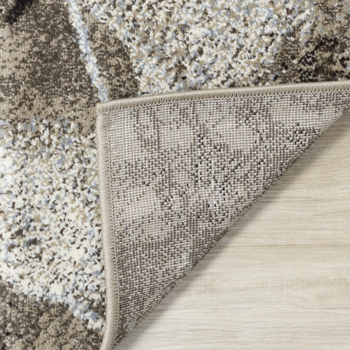 Latitude Run® Britton Performance Brown/Black Rug & Reviews | Wayfair