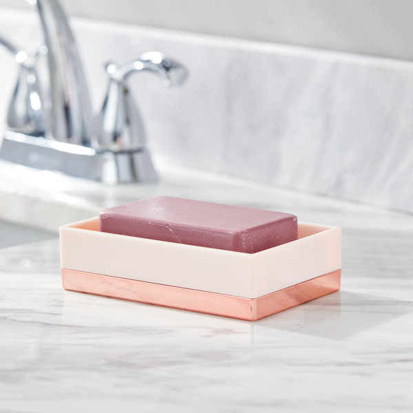 mDesign Bathroom Kitchen Sink Soap Dish | Wayfair
