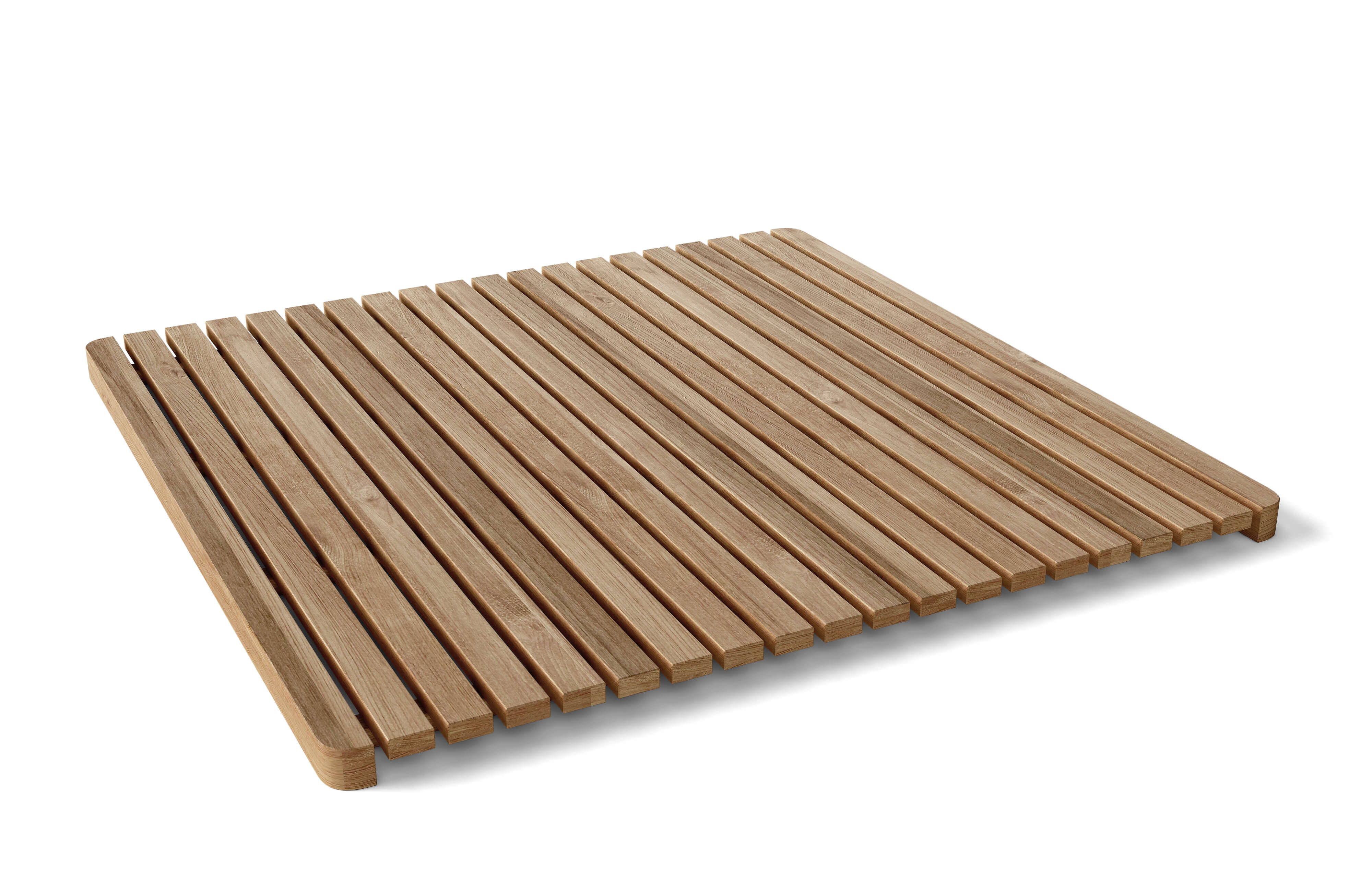 Symple Stuff Spa Rectangle Teak & Wood Shower mat | Wayfair