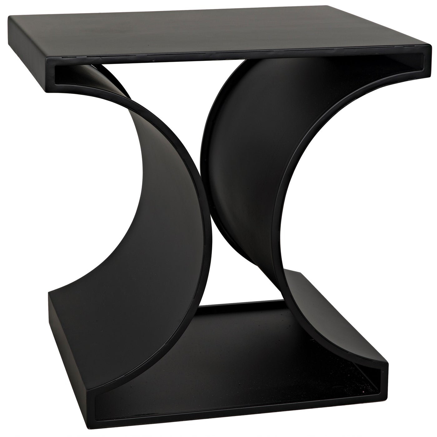 Noir Alec 24'' Tall Steel Abstract End Table | Wayfair