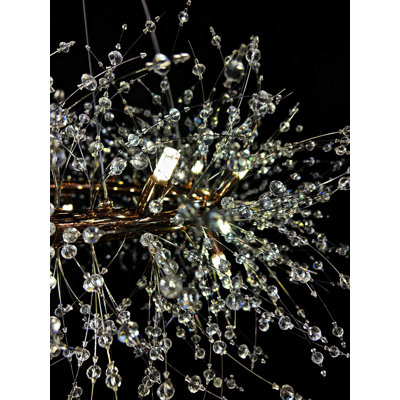 Mercer41 Jannuel 16 - Light Crystal Sputnik Wagon Wheel Chandelier ...