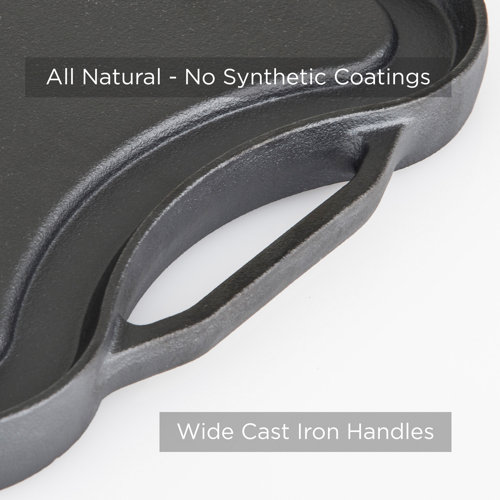 Viking Cast Iron 20-Inch Reversable Grill/Griddle Pan & Reviews | Wayfair