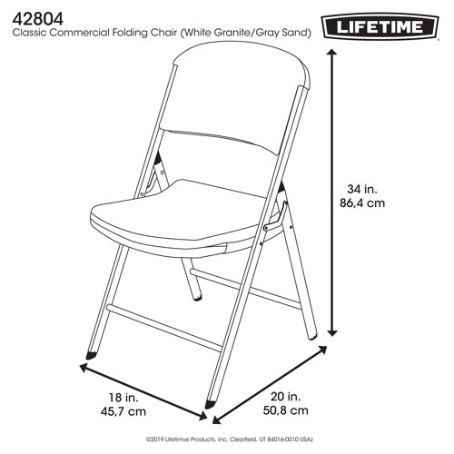 Lifetime Classic Commercial Plastic Folding Chair & Reviews | Wayfair
