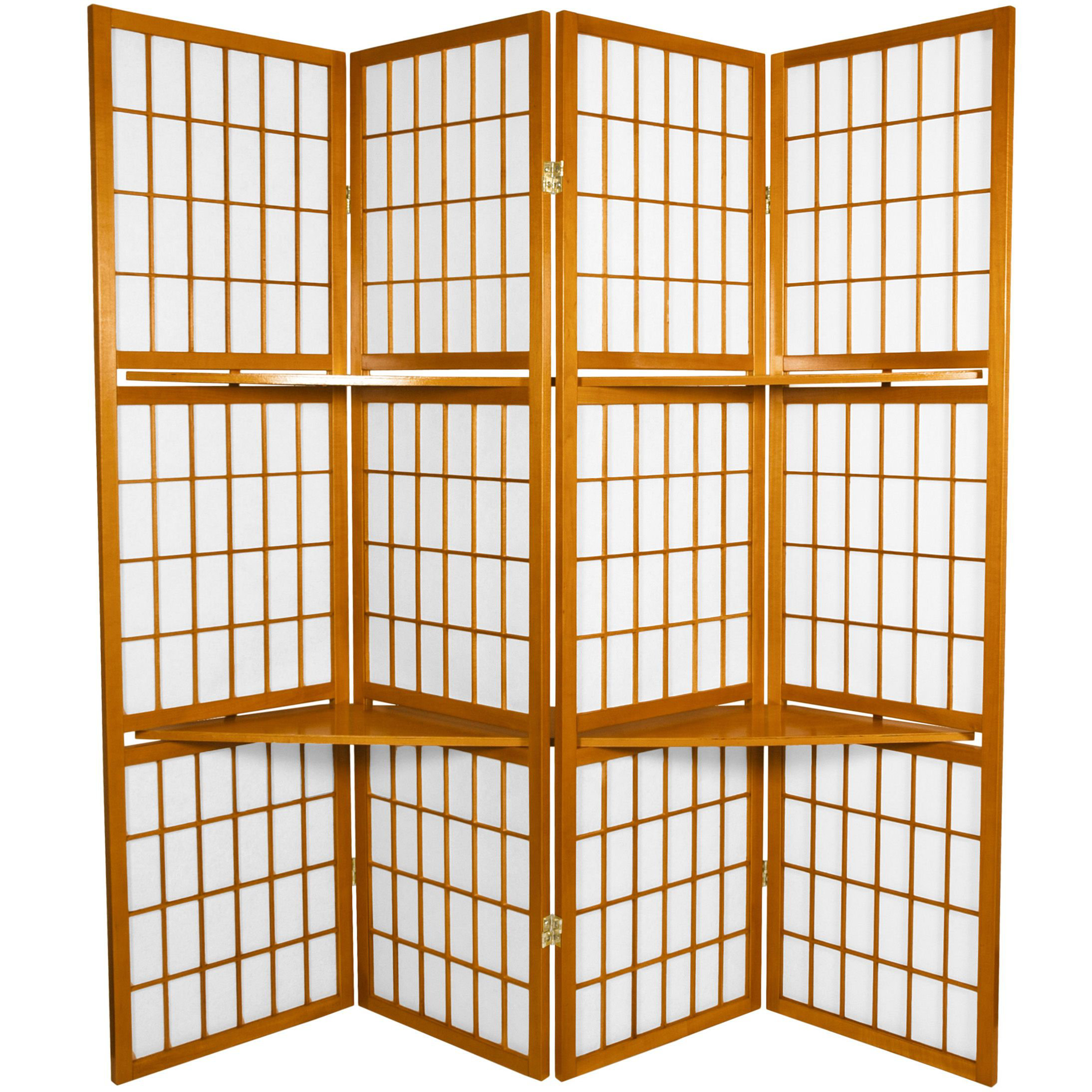World Menagerie Wolff 68" W x 70.25" H 4-Panel Rice Paper Folding Room ...