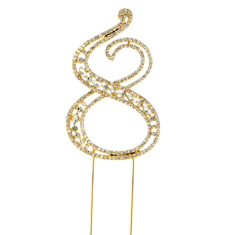 Bala 8 Rhinestone Cake Topper | Wayfair
