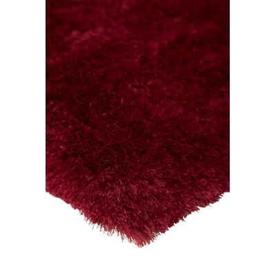 Everly Quinn Sighburgh Handmade Hand Tufted Performance Cranberry Red ...