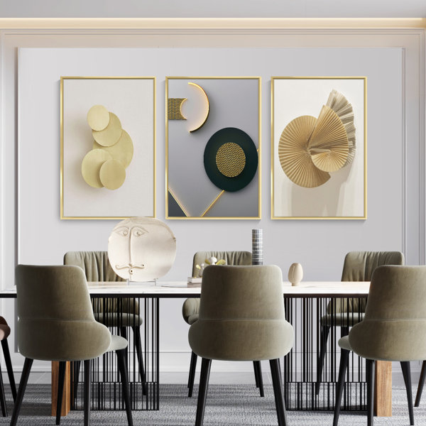 Chrome-framed-wall-art | Wayfair