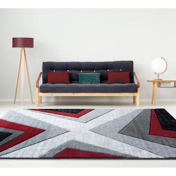 Wrought Studio Ballena Red/White Rug | Wayfair