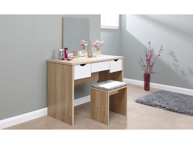 Wade Logan Derun Dressing Table with Mirror & Reviews | Wayfair.co.uk