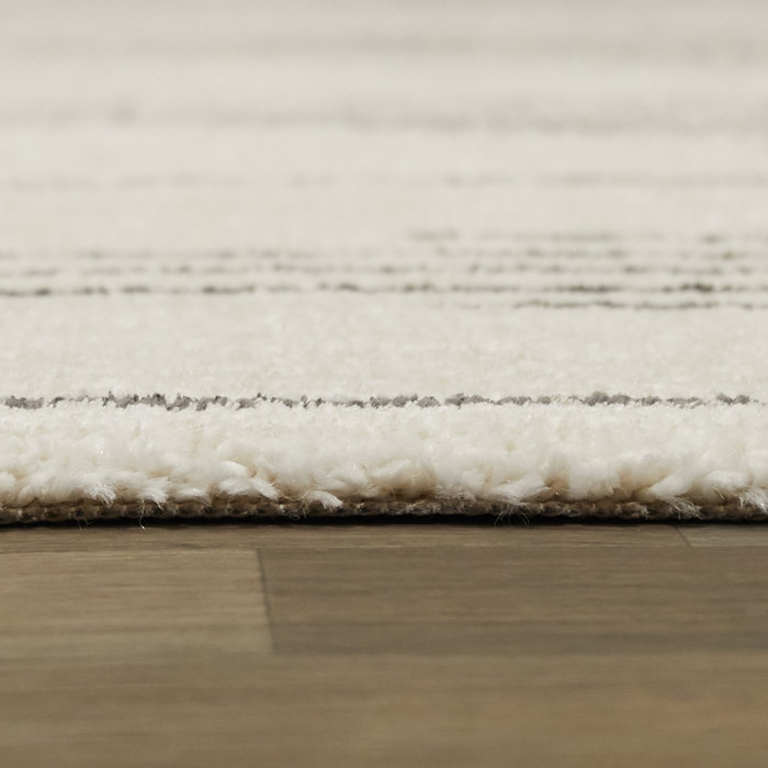 Mercury Row® Bonfiglio Cream/Gray Rug & Reviews | Wayfair