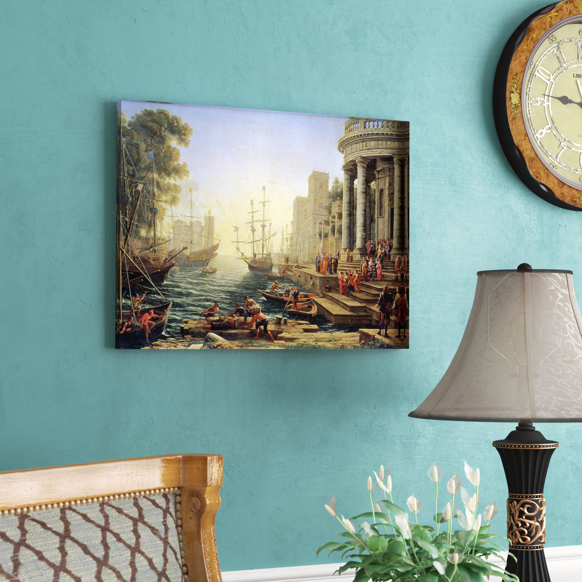 Astoria Grand Seaport With The Embarkation Of St. Ursula - Unframed ...