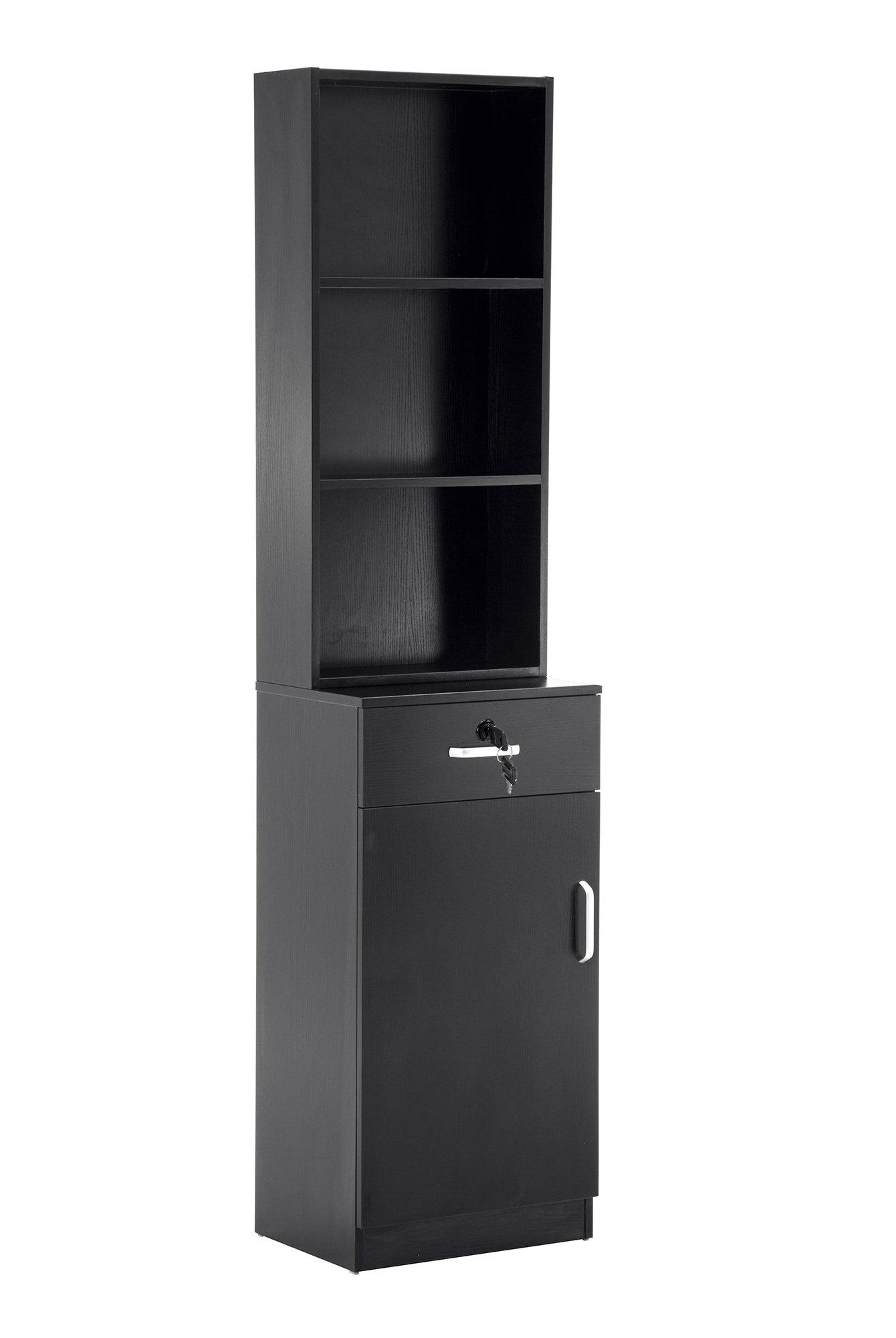 MCombo Locking Wall Mount Barber Station Hair Styling Drawer Storage ...