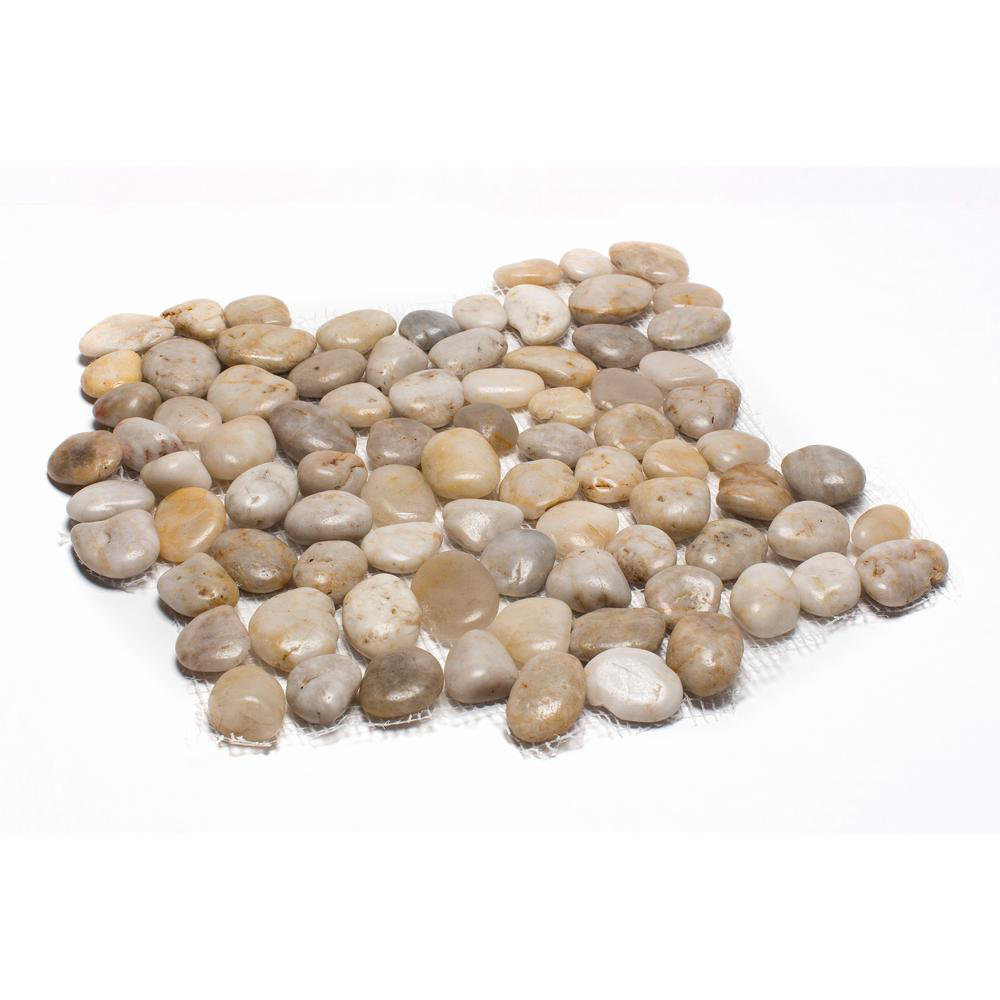 Margo Garden Products Rainforest Natural Stone Pebbles Mosaic Wall ...