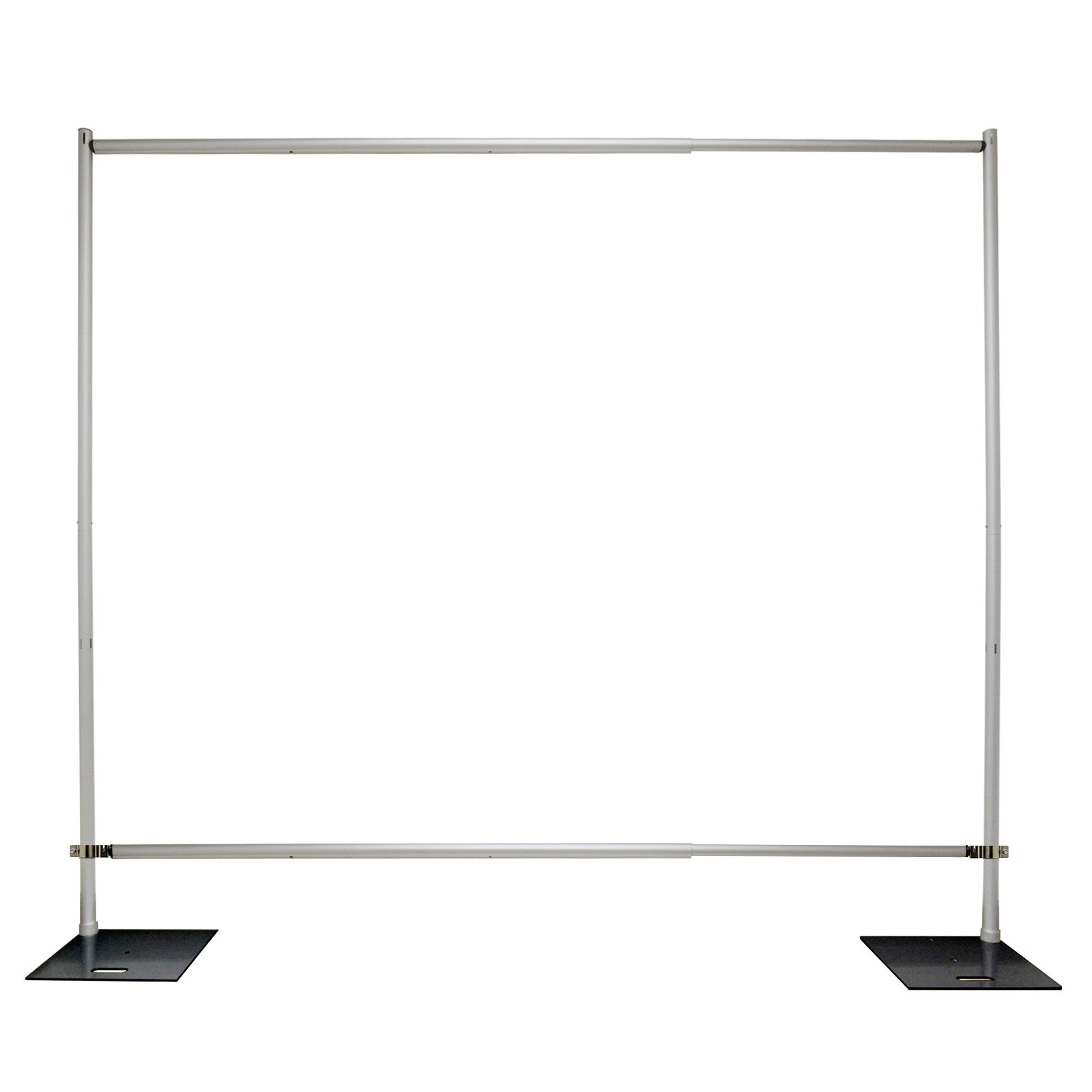 VIP Crowd Control 8’ H x 10’ W Step & Repeat Pipe & Drape Set Framework ...