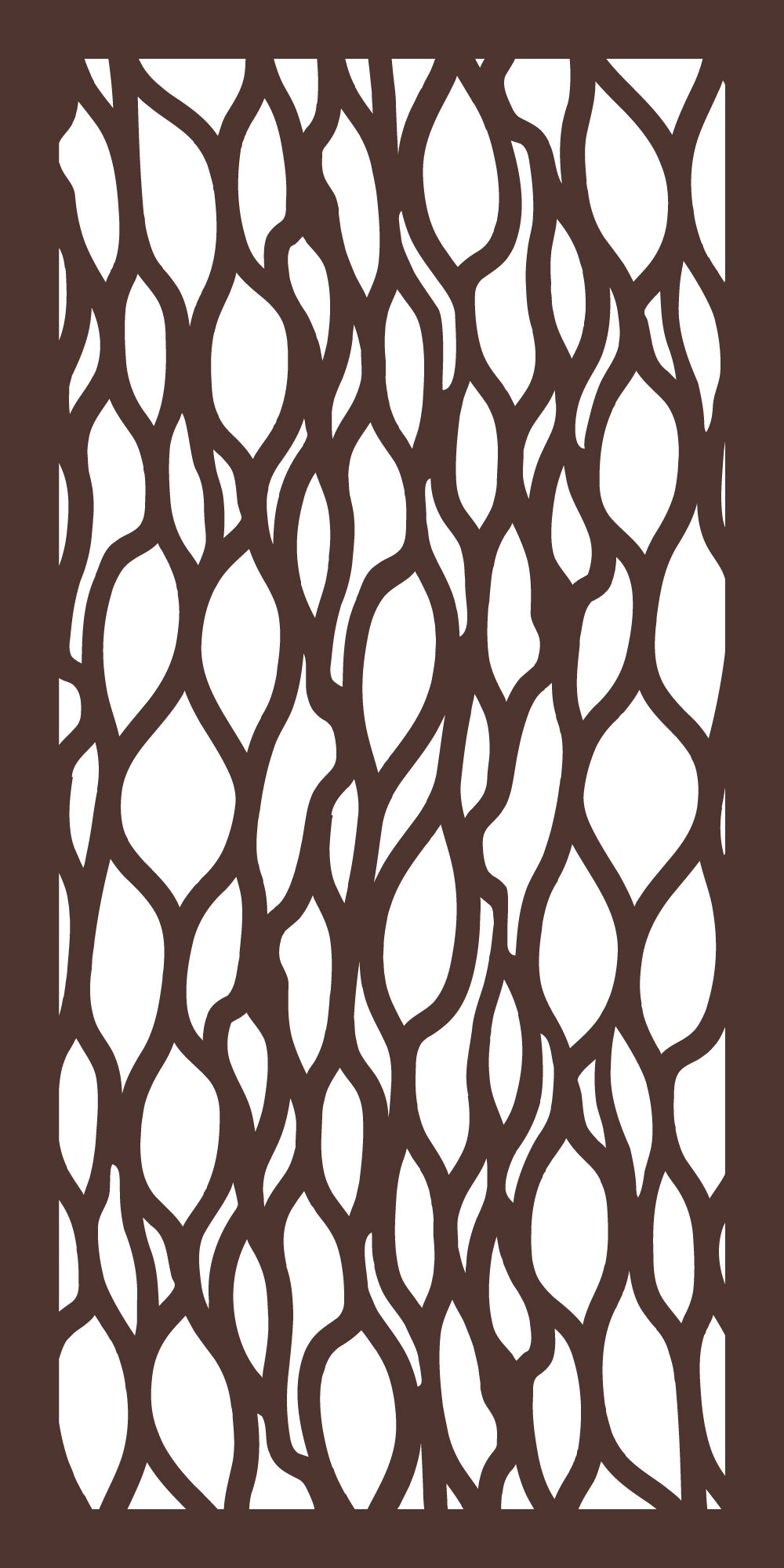 OUTDECO 4 ft. H x 2 ft. W Leafstream Fence Panel | Wayfair