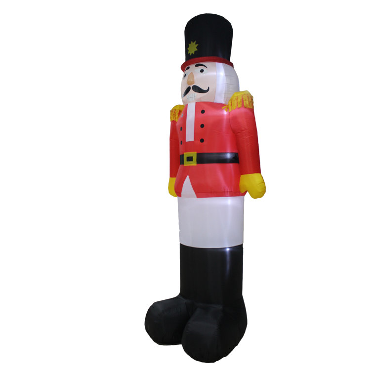 The Holiday Aisle® Giant Nutcracker Inflatable | Wayfair